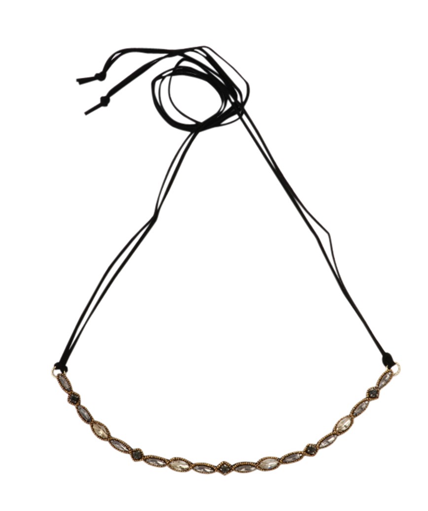 3WAY Belt/Choker/Headband BLACK×SILLVER